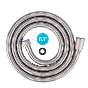 BWE 59 in. (5 ft. ) Stainless Steel Replacement Shower Hose For Hand ...