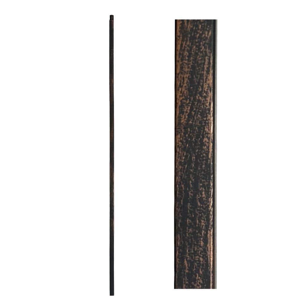 Atlas Stair Parts 44 in. x 1/2 in. Oil Rubbed Bronze Hollow Wrought ...