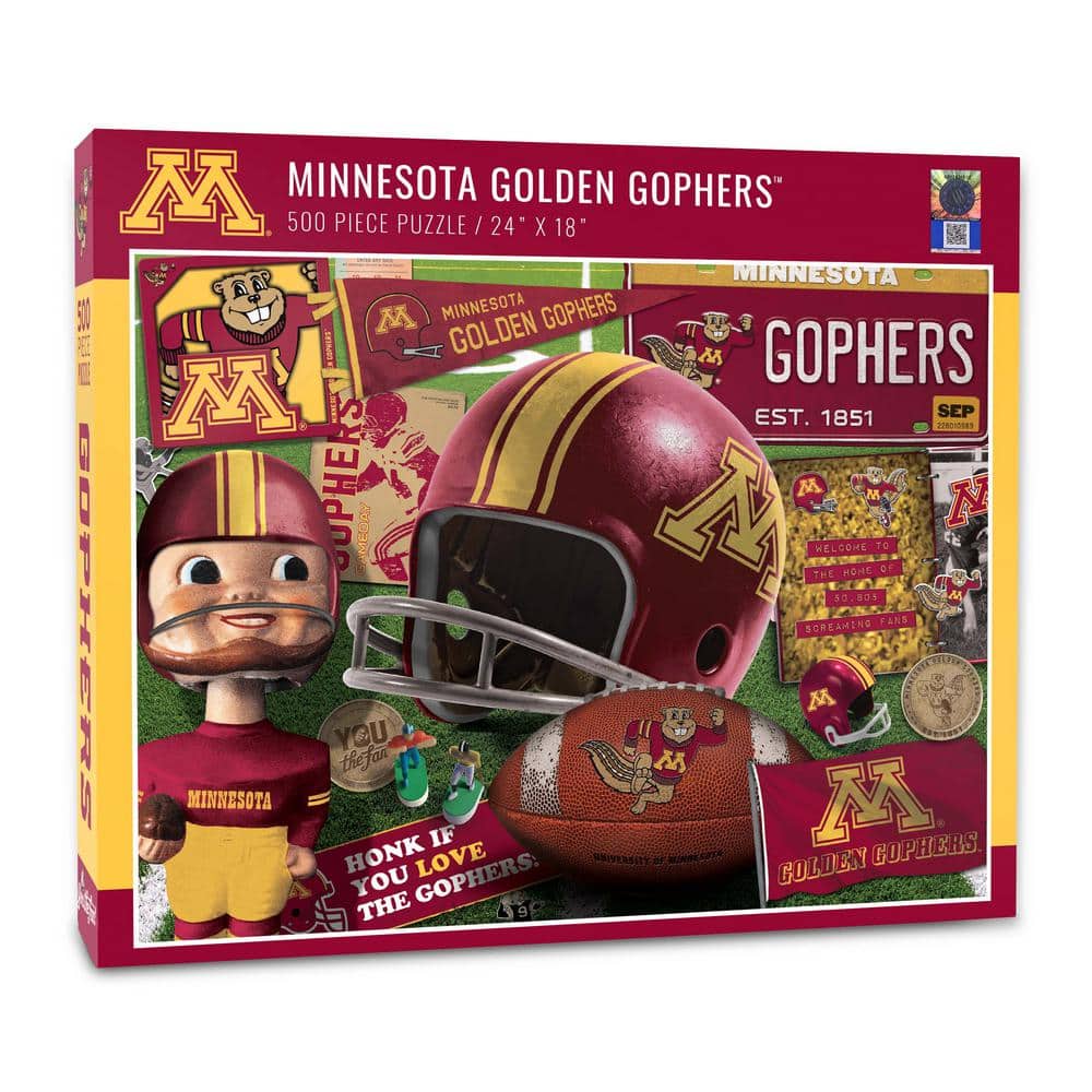 YouTheFan NCAA Minnesota Golden Gophers Retro Series Puzzle (500-Pieces ...