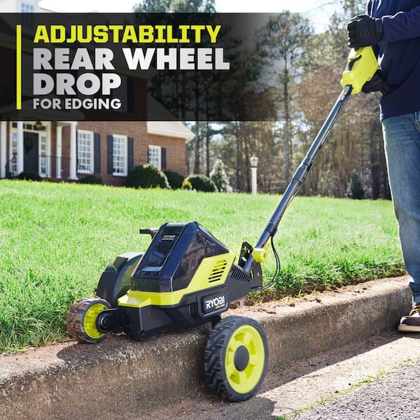 RYOBI 40V HP Brushless Cordless Edger Tool Only with Extra Edger Blade RY40706BTL AC04215