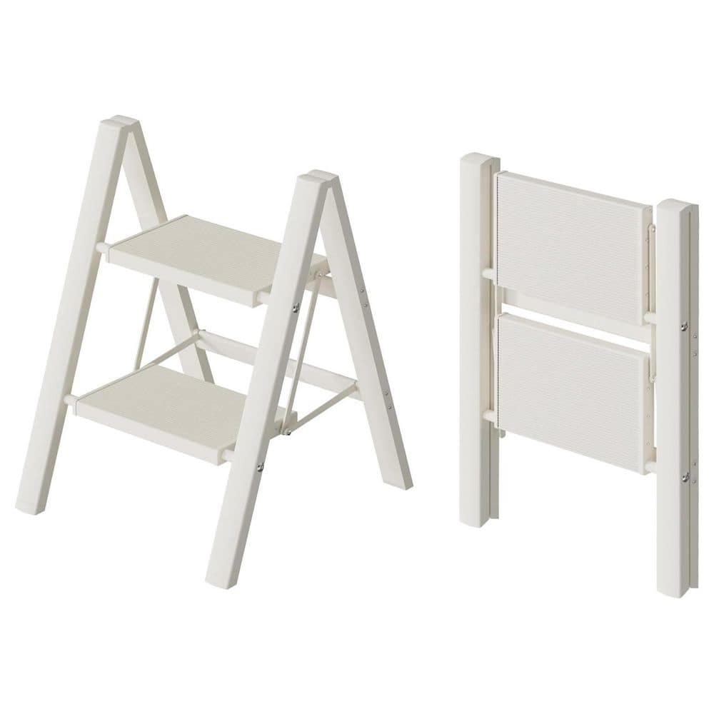 Justincity Lightweight Portable 2-Step Ladder with Anti-Slip Wide Pedal ...