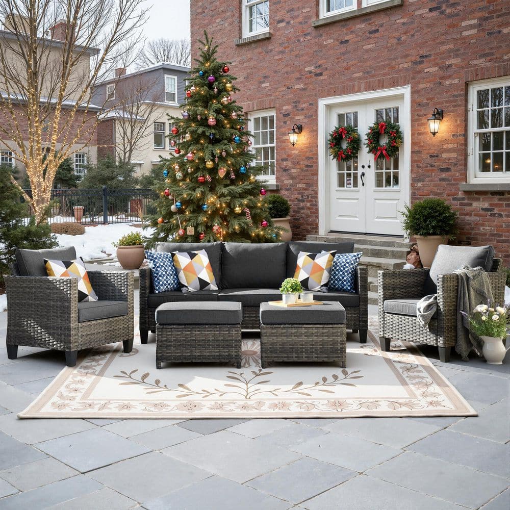 Have a question about XIZZI Megon Holly Gray 5-Piece Wicker Outdoor ...