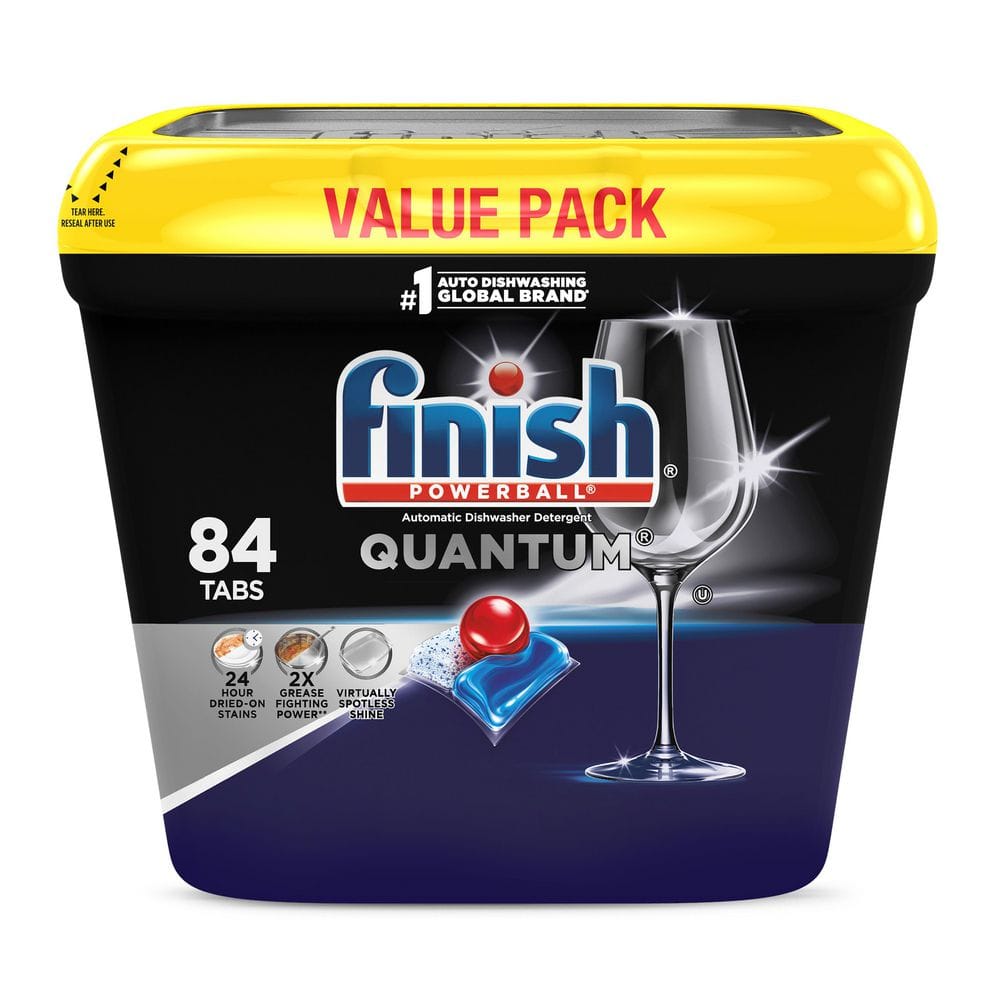 Finish Quantum Automatic Dishwasher Detergent (84-CNT, 3-Pack ...