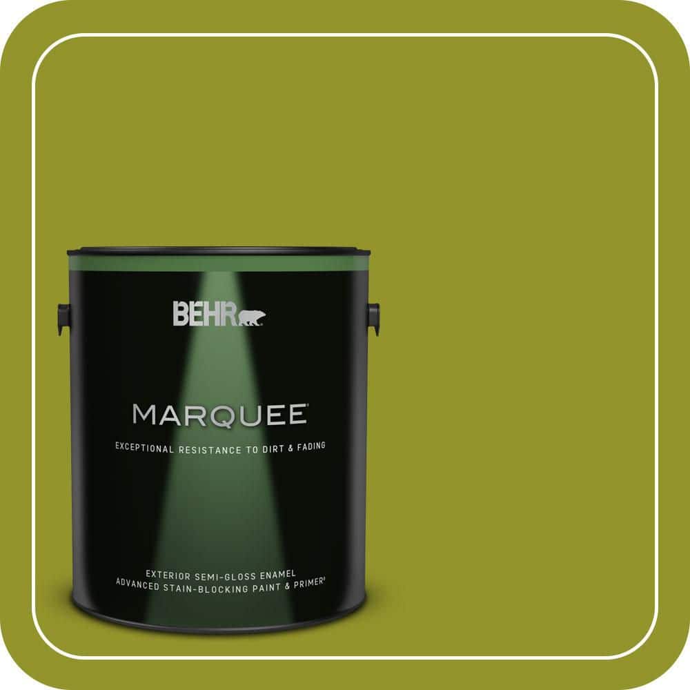 BEHR MARQUEE 1 gal. #P350-7 Lazy Lizard Semi-Gloss Enamel Exterior ...