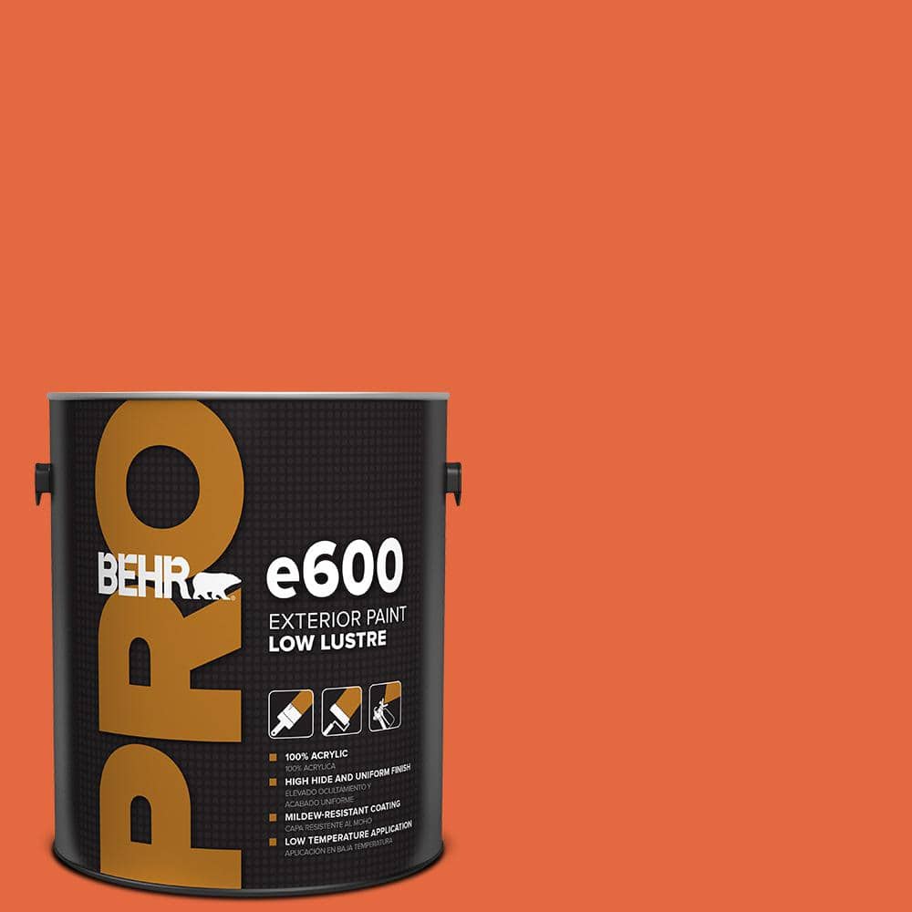BEHR PRO 1 gal. #P190-6 Emergency Zone Low Luster Exterior Paint ...