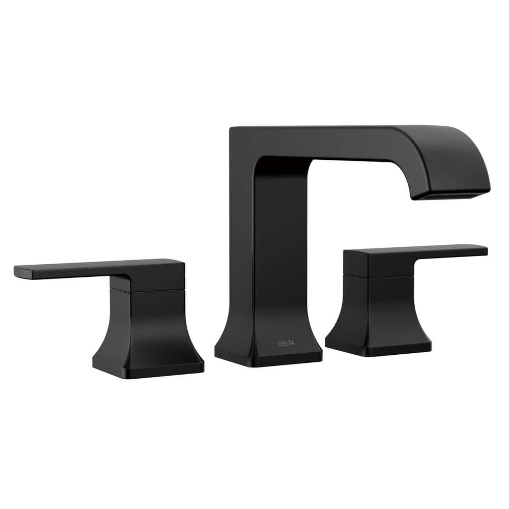 Delta Velum 2-Handle Deck Mount Roman Tub Faucet Trim Kit in Matte ...