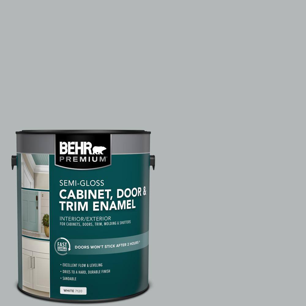 BEHR PREMIUM 1 gal. #N450-3 Meteor Shower Semi-Gloss Enamel Interior ...