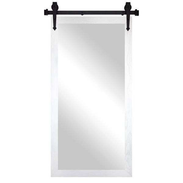 Rayne Mirrors (33 in. W x 60 in. H) White Oak Hardwood Mirror With ...