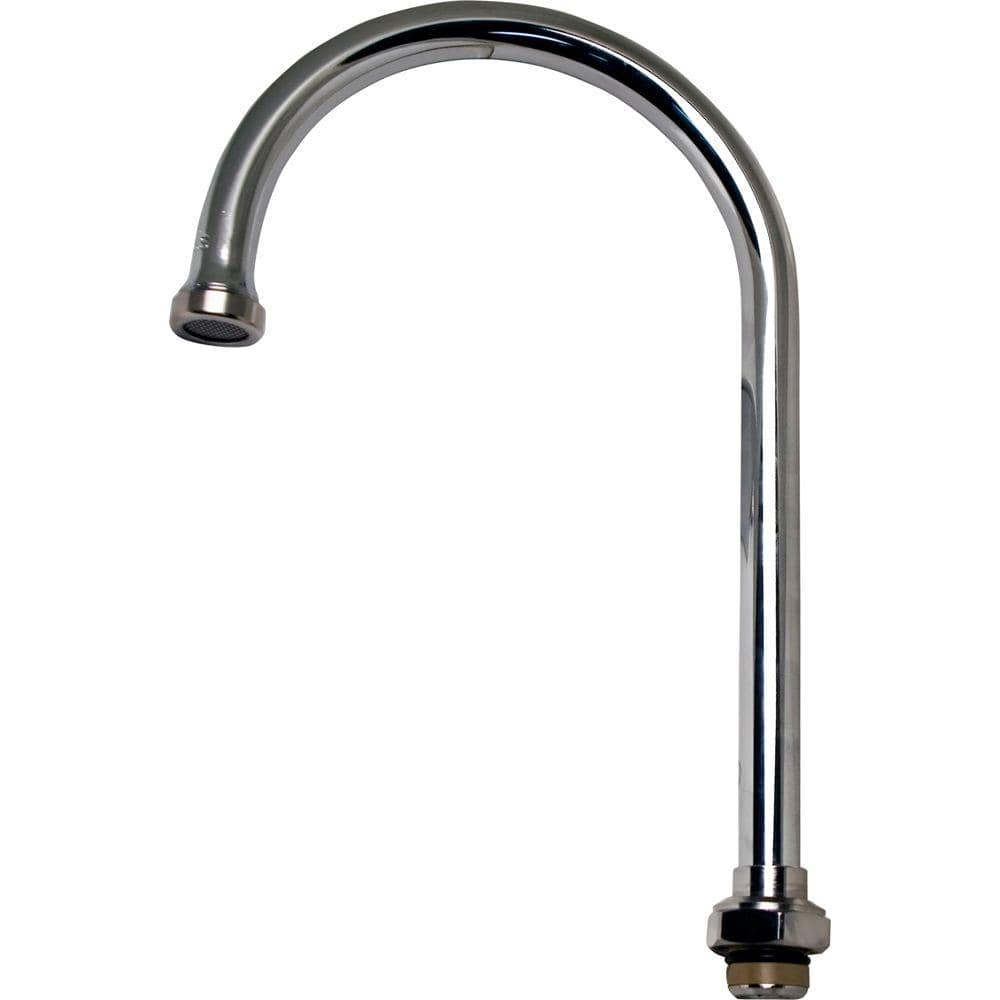 T&S 133X Swivel Gooseneck Faucet Spout 10-3/8 in. H x 5-11/16 in ...