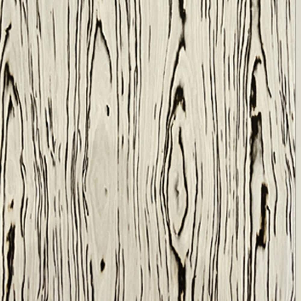 Calhome 1/8 in. x 12 in. x 1 ft. Square Edge White and Brown Finished ...