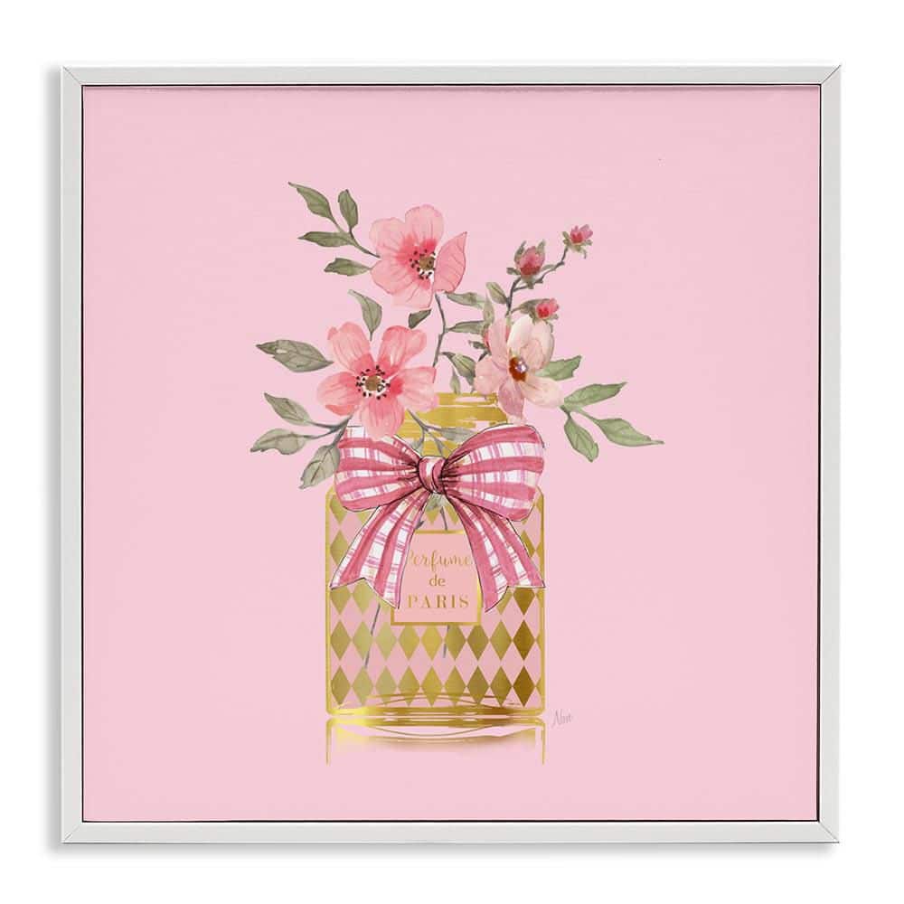 Stupell Industries Perfume Bouquet Florals by Nan White Framed Nature ...