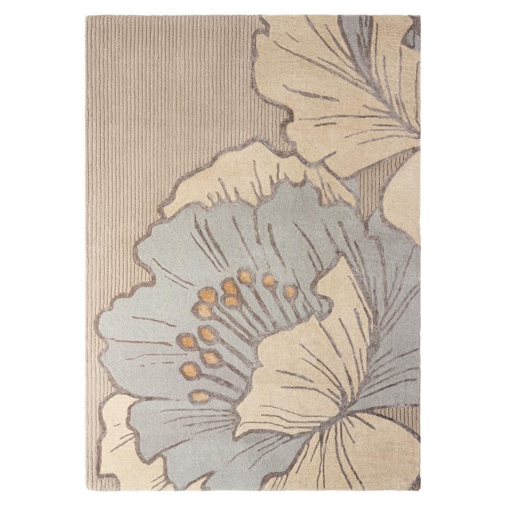NICOLE MILLER NEW YORK Flora Grandeur Bloom Handcrafted Wool Area Rug ...