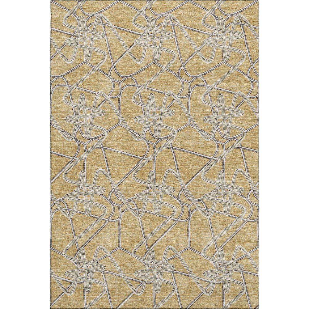 Addison Rugs Mayfield Premium Machine Washable Abstract AMF947 Gold 10 ...