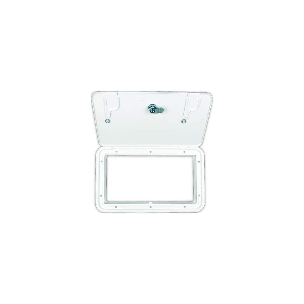 B&B MOLDERS LLC Multipurpose Hatch with 2 Vermin Doors, Polar White ...