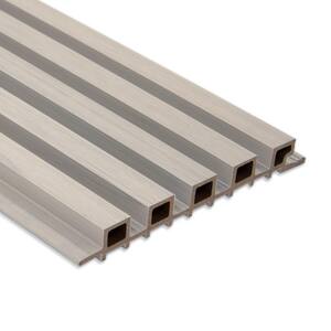 Ejoy 8.6 in. x 107 in. x 1 in. 5-Grid Composite Cladding Siding Outdoor ...