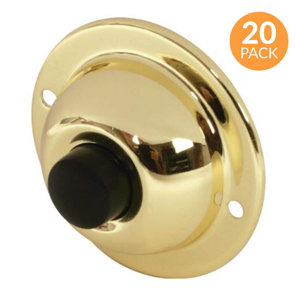 Newhouse Hardware 1-3/4 in. Round Unlighted Wired Doorbell Push Button ...