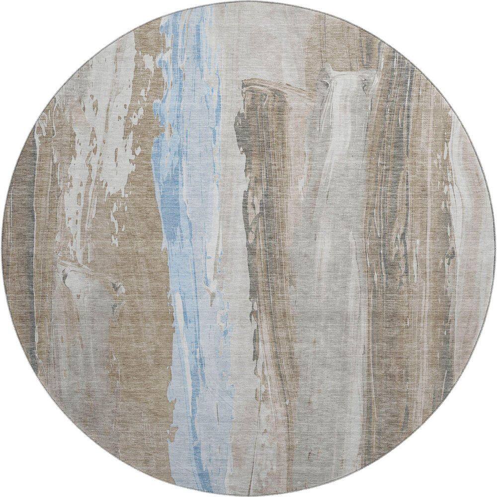 Addison Rugs Mayfield Premium Machine Washable Abstract AMF1845 Mocha 8 ...