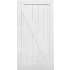 EVERMARK Expressions 37 in. x 84 in. 2-Panel Unfinished Solid White ...