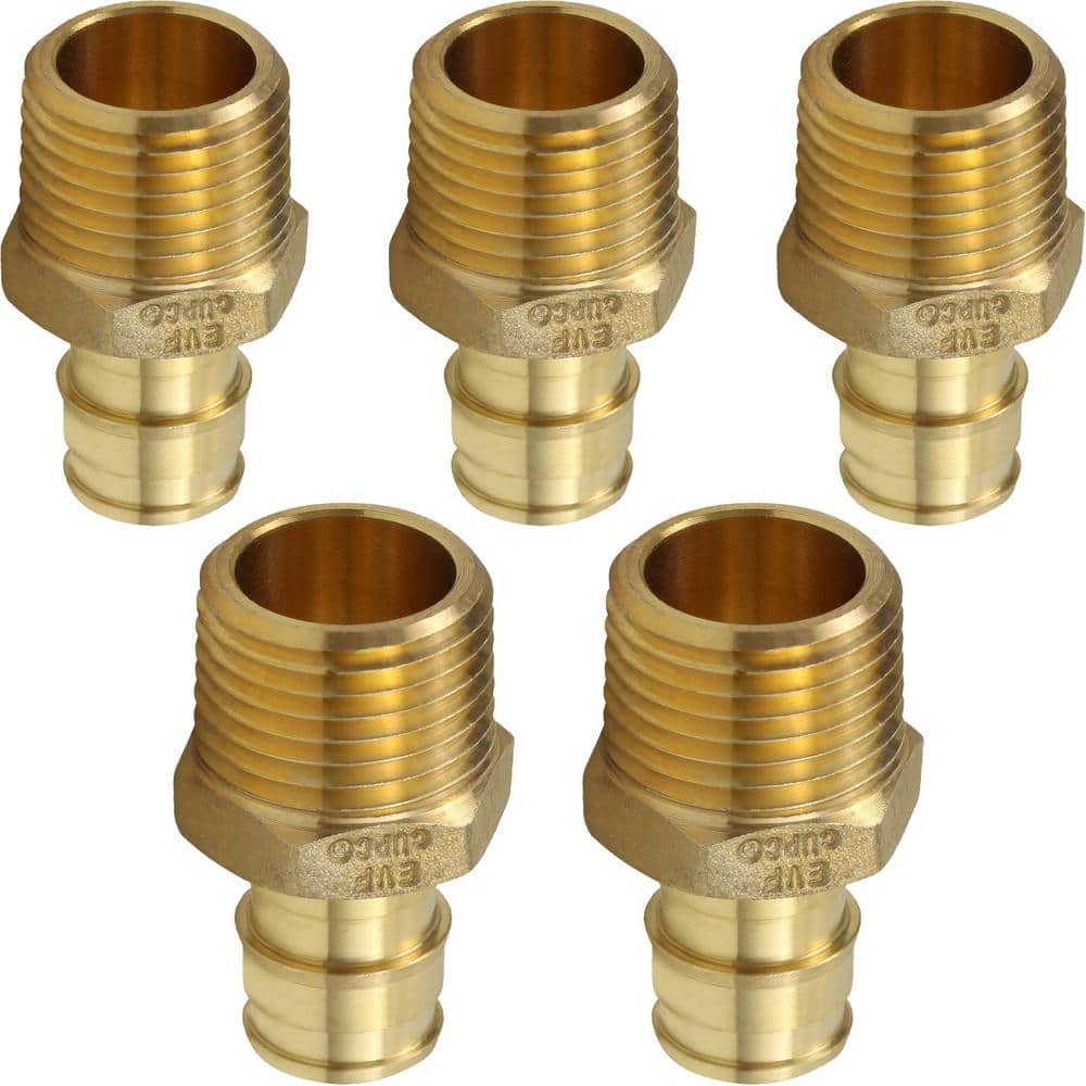 PLUMBFLEX 1 in. x 1 in. 90-Degree PEX A x MIP Expansion Pex Adapter ...