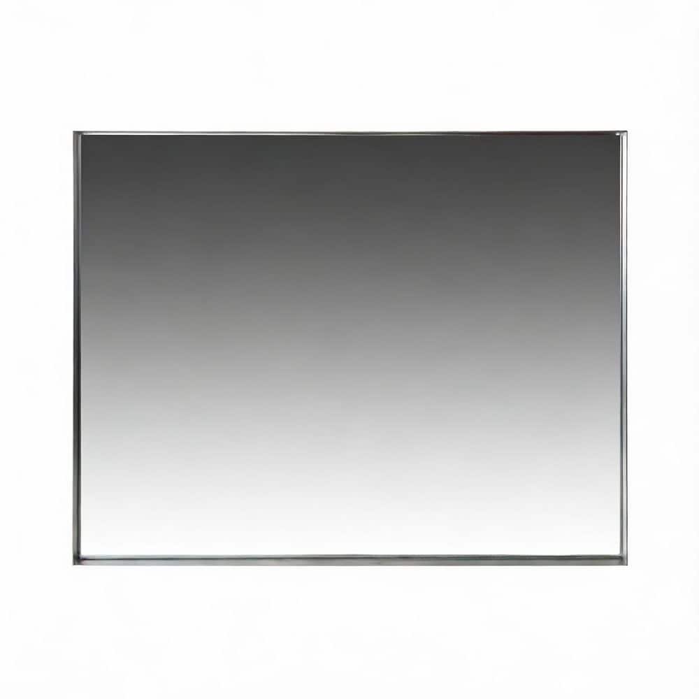 LIVACA 40 in. W x 30 in. H Rectangular Aluminum Framed Beveled Wall ...