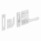 Prime-Line Casement Lock, White, 3 Keepers, Screws (1-set) H 3836