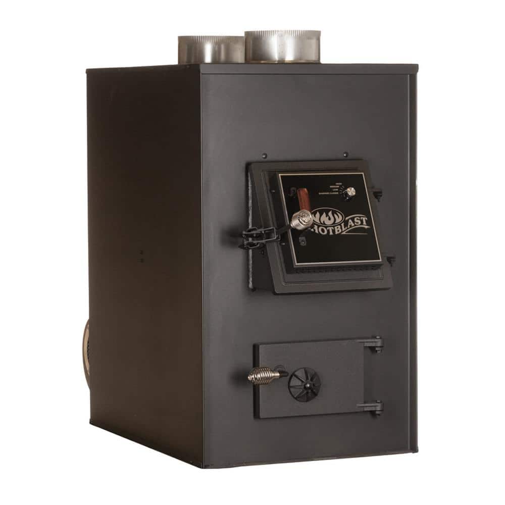US Stove Hot Blast 139,000 BTU Coal Furnace with Twin Blowers 1500 ...