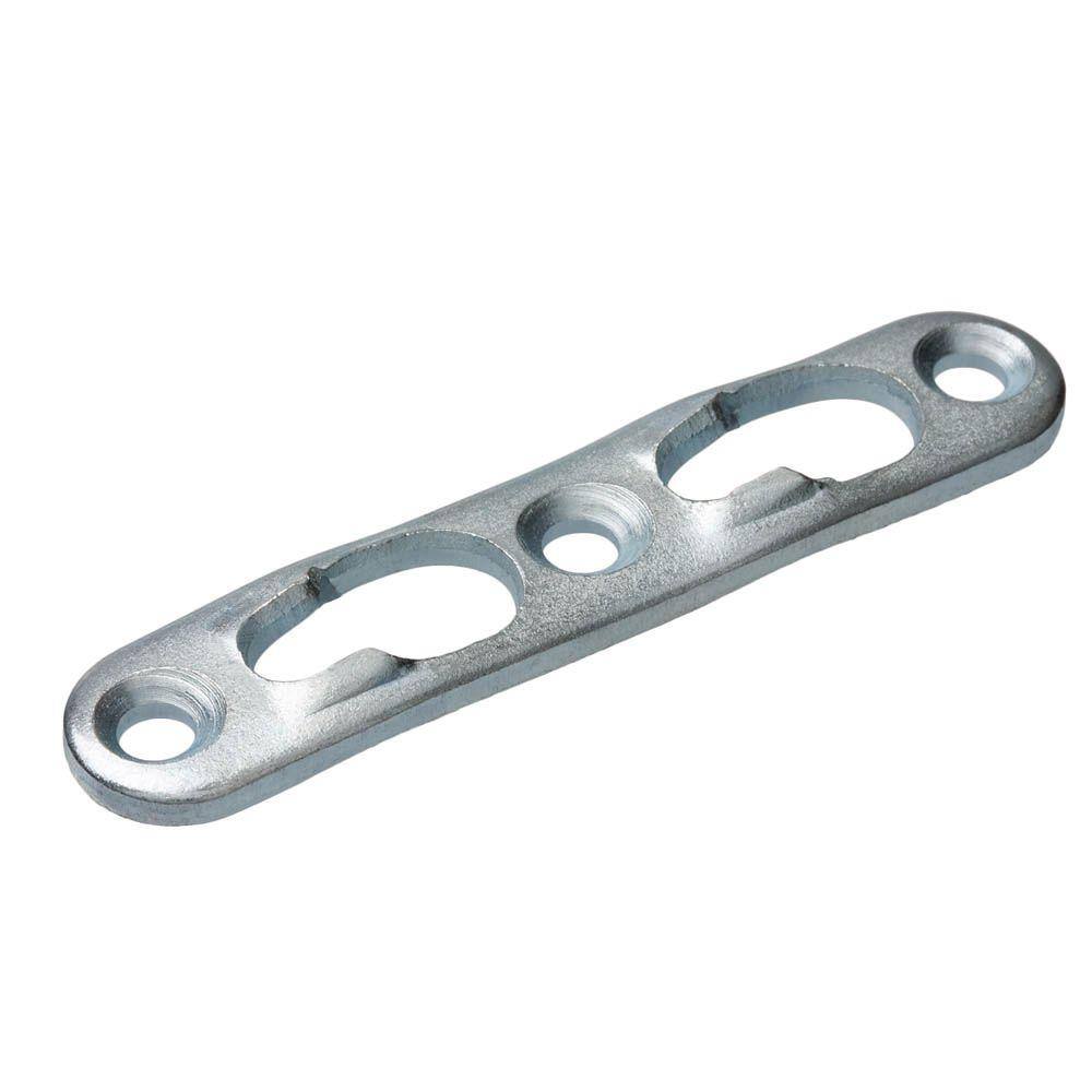 Everbilt 9/16 in. x 3 in. Zinc Plated 2 Hole Keyhole Fastener 66958 ...
