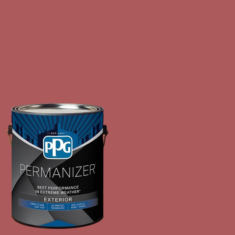 PERMANIZER 1 gal. PPG18-32 Berry Picking Satin Exterior Paint PPG18 ...