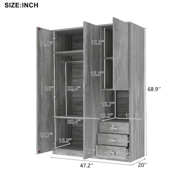 Wooden wardrobe price store