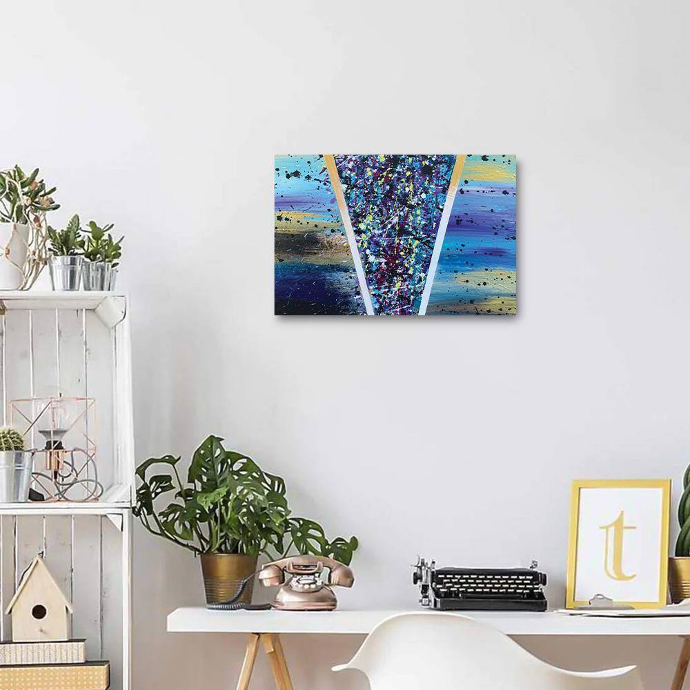 VENICE BEACH Collections Splatter Design by Sarah Wahl 1 Piece Unframed ...