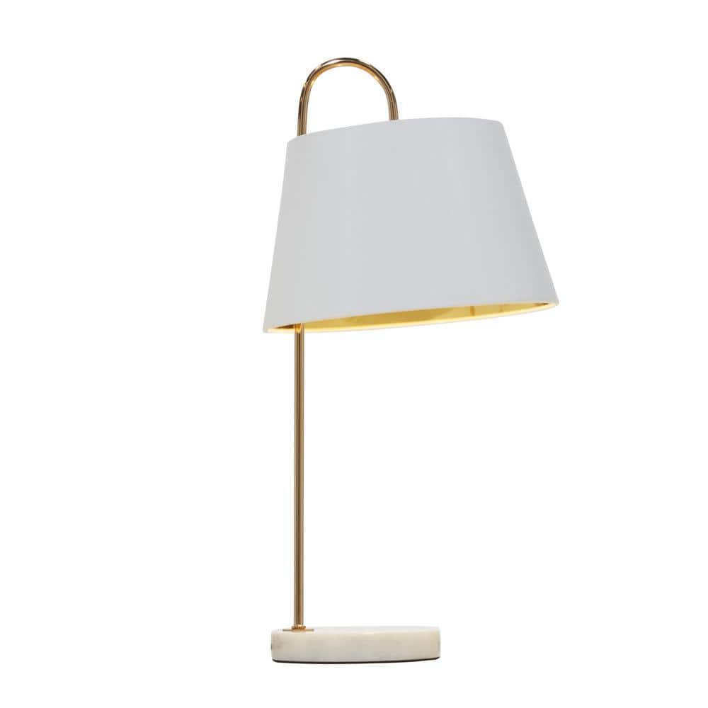 Litton Lane 22 in. White Metal Task and Reading Desk Lamp 83840 - The ...