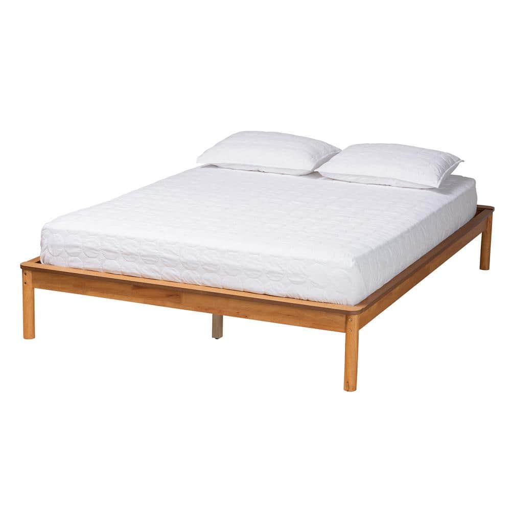 Baxton Studio Efren Brown Wood Frame Full Platform Bed Frame 236-12784 ...