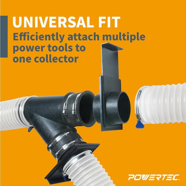 Shop Vac Powertec 70134-P6 2-1/2-Inch Aluminum Blast Gate For Dust ...