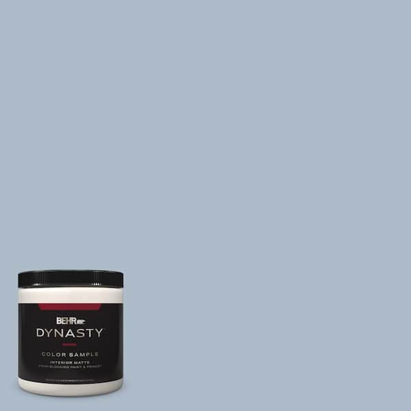 BEHR DYNASTY 8 oz. #PPU15-16 Simply Blue One-Coat Hide Matte Stain ...