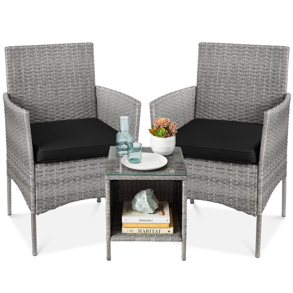 Reviews for Best Choice Products 3-Piece Outdoor Wicker Conversation ...