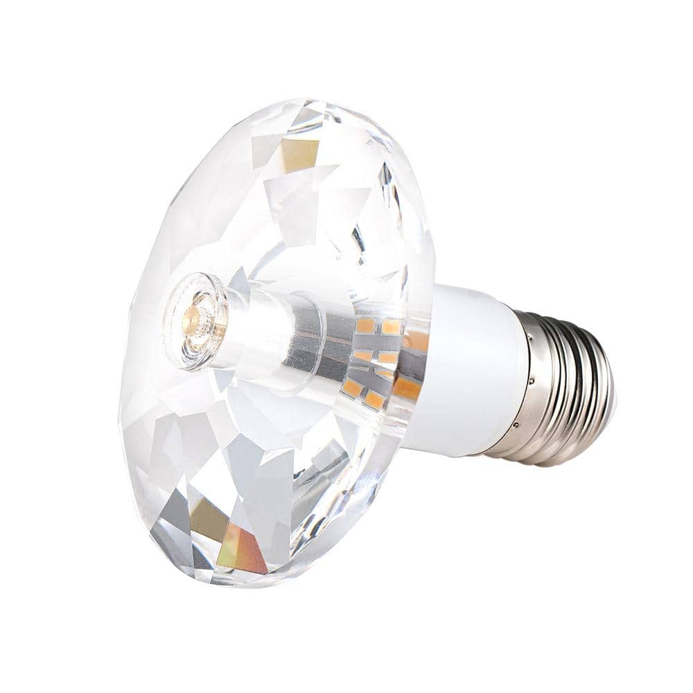 CARRO 5-Watt Equivalent Saucer Diamond Shaped E26/27 Crystal LED Light Bulb in Warm White (1 ...