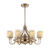 Savoy House Etesian 35.5 in. W x 21.25 in. H 8-Light Indoor Burnished ...