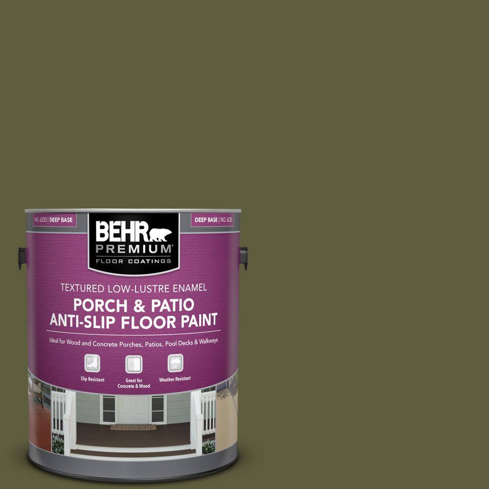BEHR PREMIUM 1 gal. #PPU9-25 Eastern Bamboo Textured Low-Lustre Enamel ...