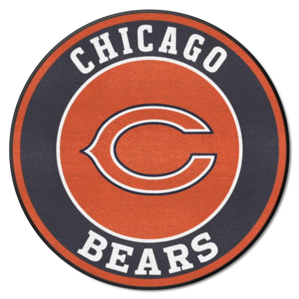 FANMATS Chicago Bears Orange Roundel Rug - 27in. Diameter 39975 - The ...