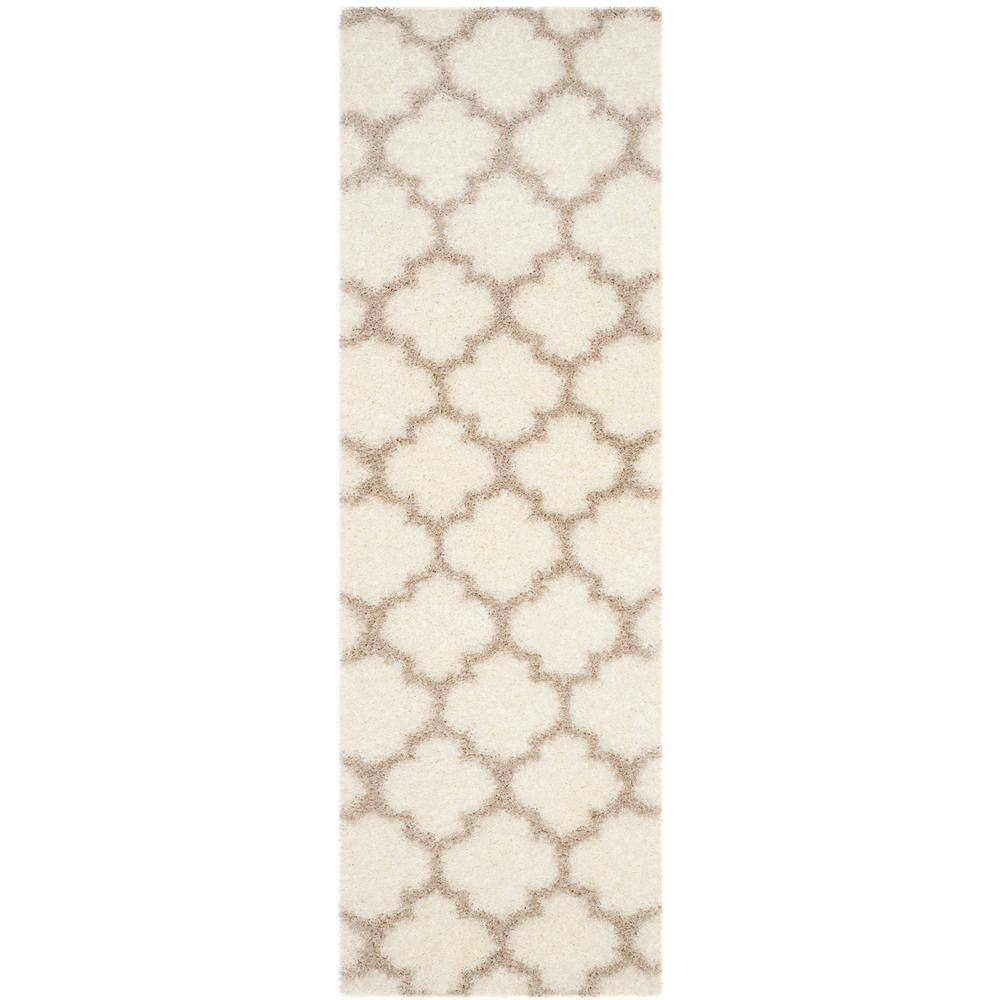 Safavieh Montreal Shag Ivory/Beige 2 ft. x 7 ft. Runner Rug SGM832F-27 - The Home Depot