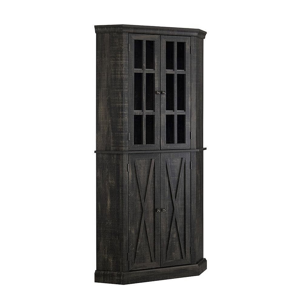 Home Source Industries Home Source Enclosed Charcoal Corner Cabinet ...