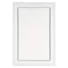 Builders Edge 8.125 in. x 12 in. #001 White Jumbo Mounting Block ...
