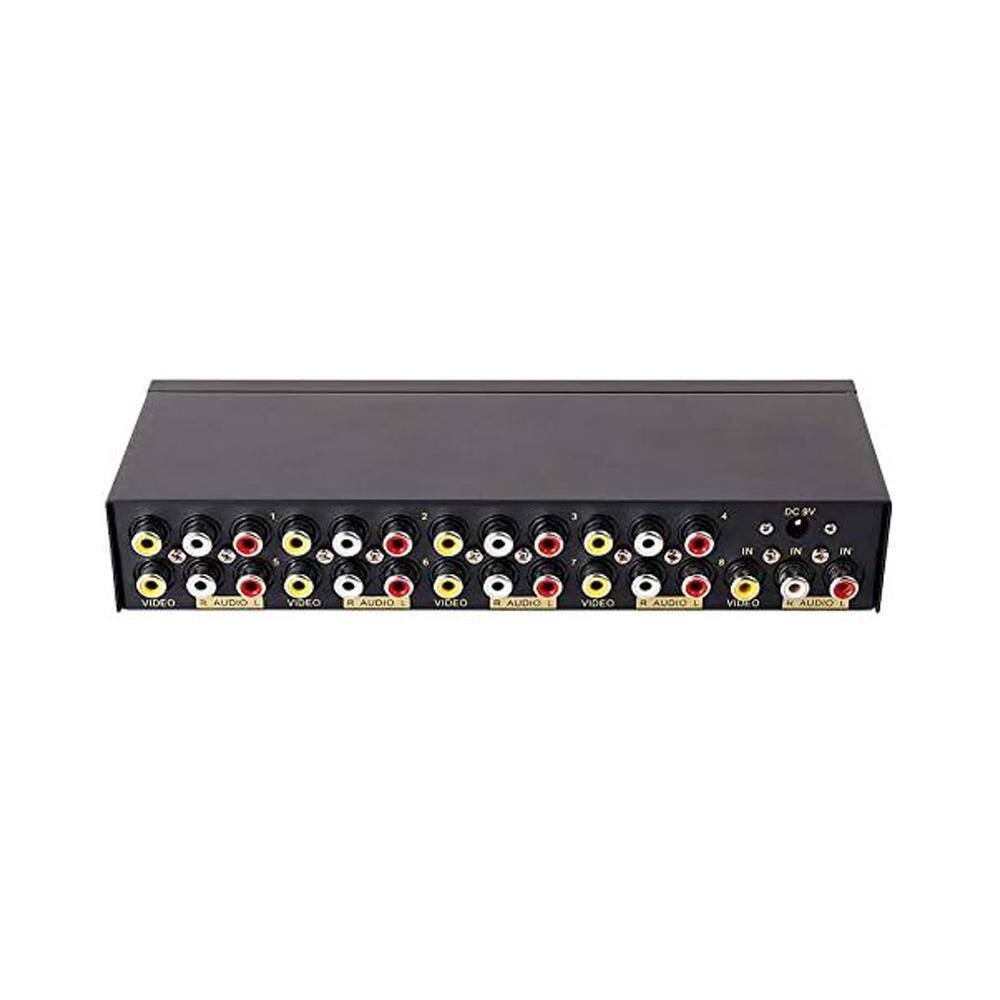 phyfalip 8-Way RCA Composite Video Splitter with Amplifier and Power ...