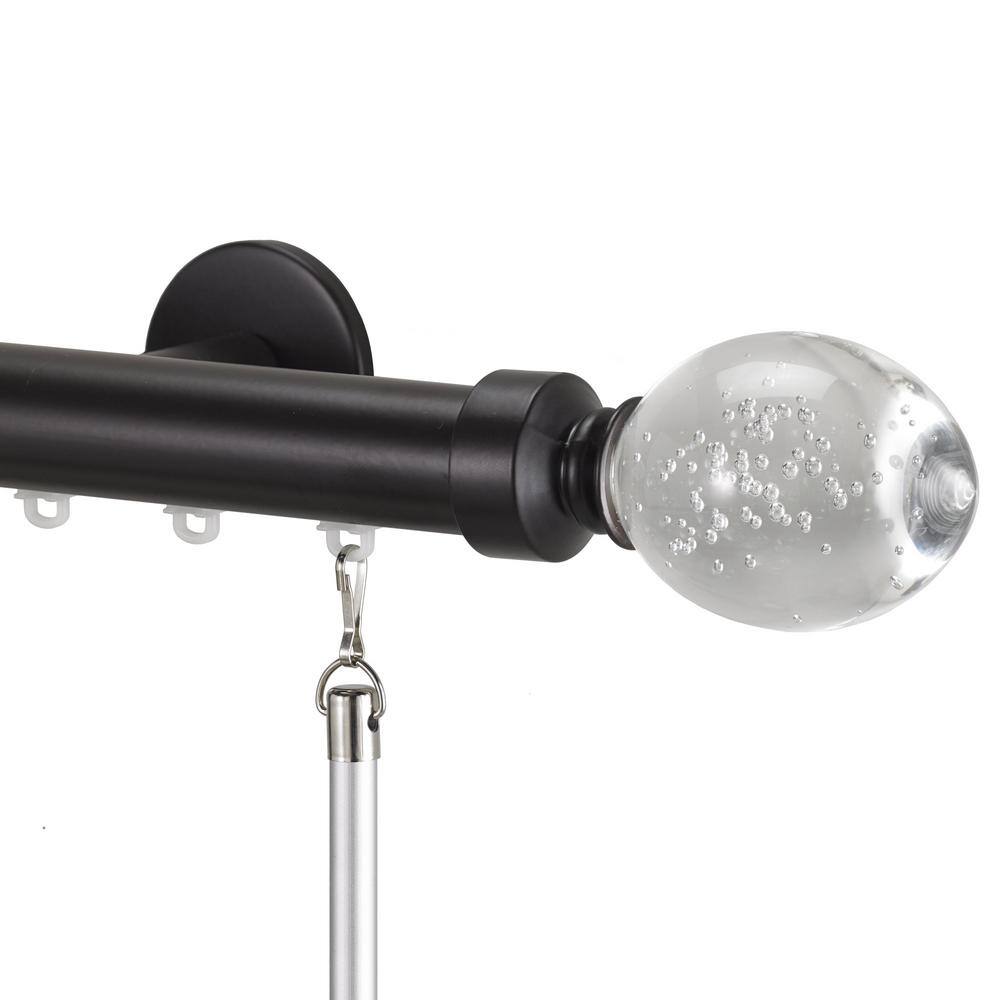 Art Decor Tekno 25 - 132 in. Non-Adjustable 1-1/8 in. Single Traverse ...