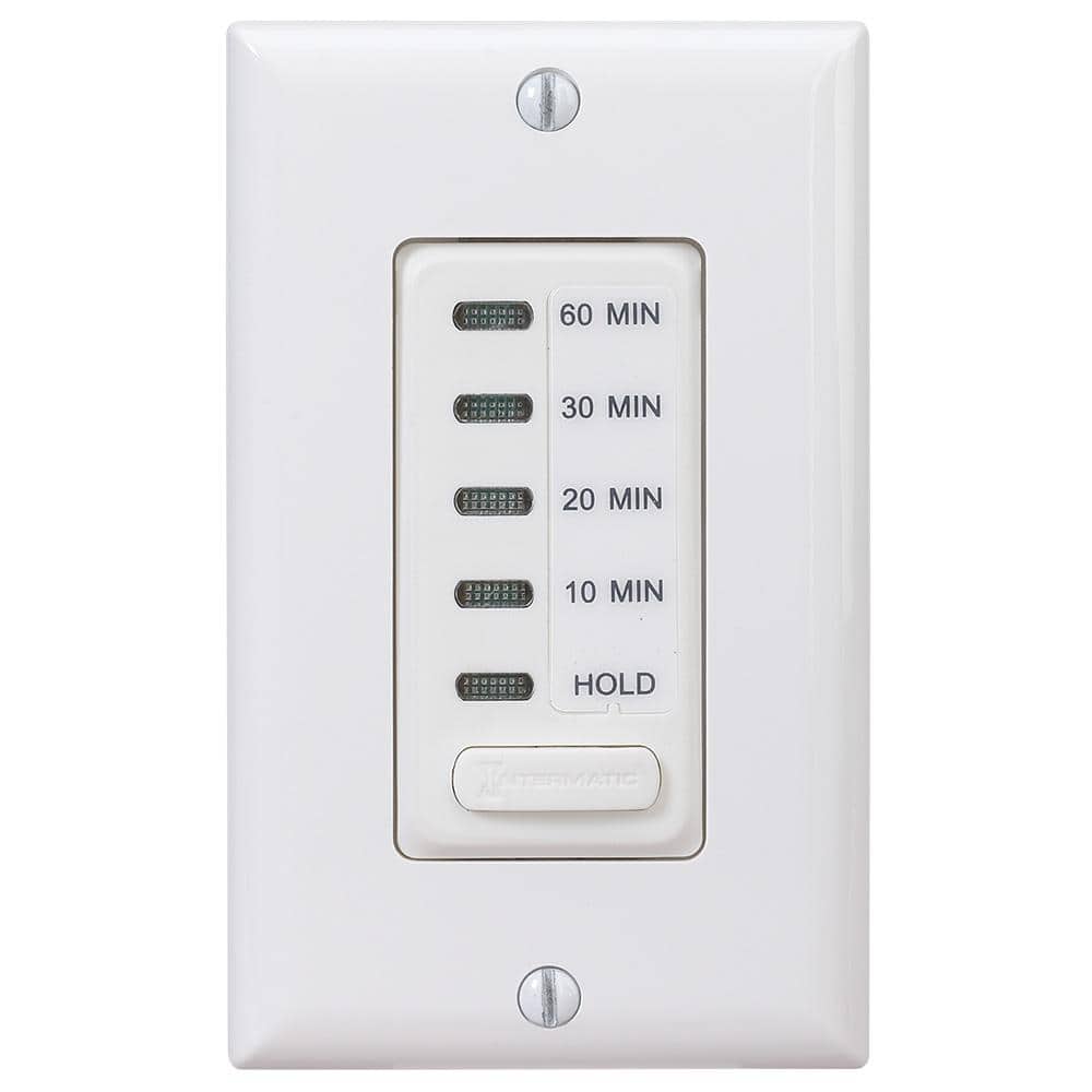 Intermatic 15 Amp In-Wall Digital Auto Shut-Off Timer EI210W - The Home ...