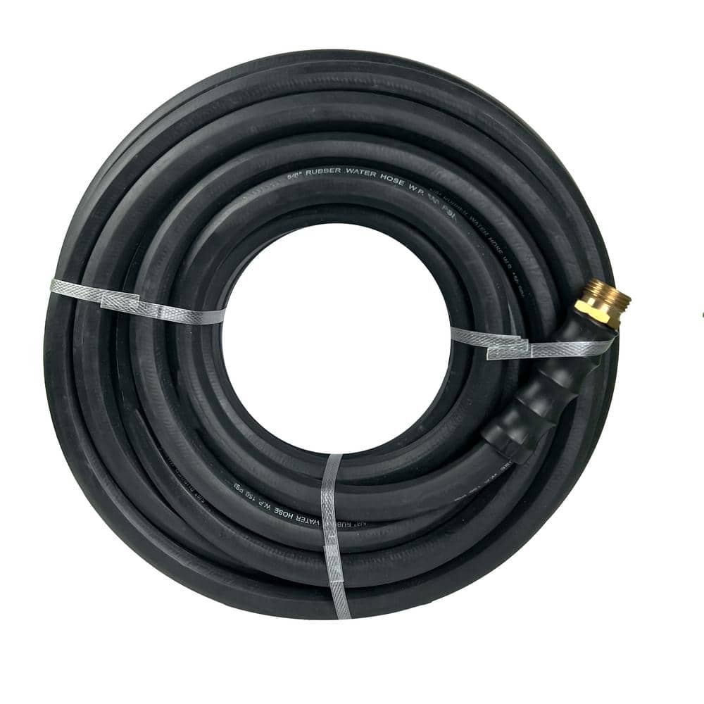 IMPULSE Impulse 5/8 in. x 50 ft. Commercial Grade Rubber Water Hose ...