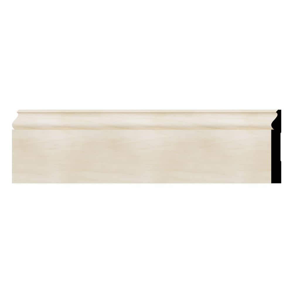 Ekena Millwork WM163 0.56 in. D x 5.25 in. W x 96 in. L Wood Poplar ...