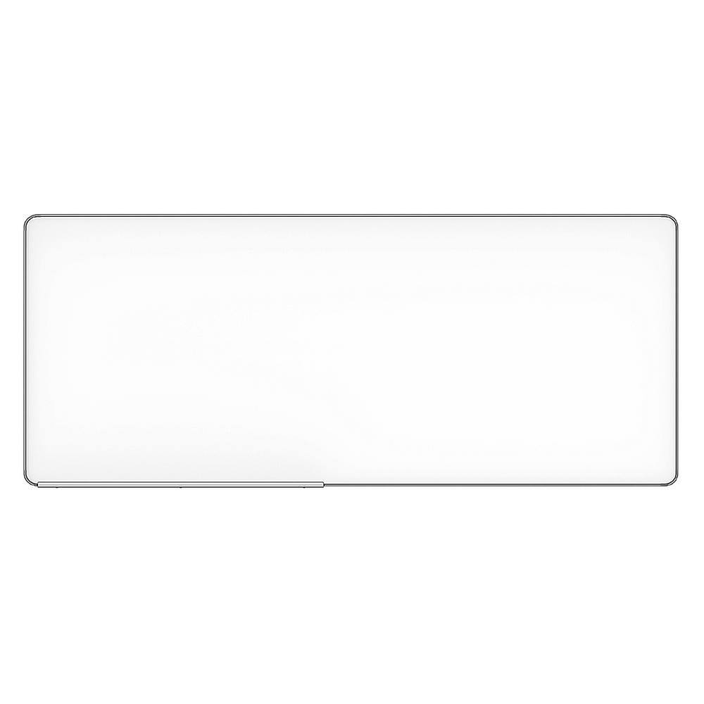 WELLFOR 72 in. W x 32 in. H Rectangle Hanging Aluminum Framed Wall ...