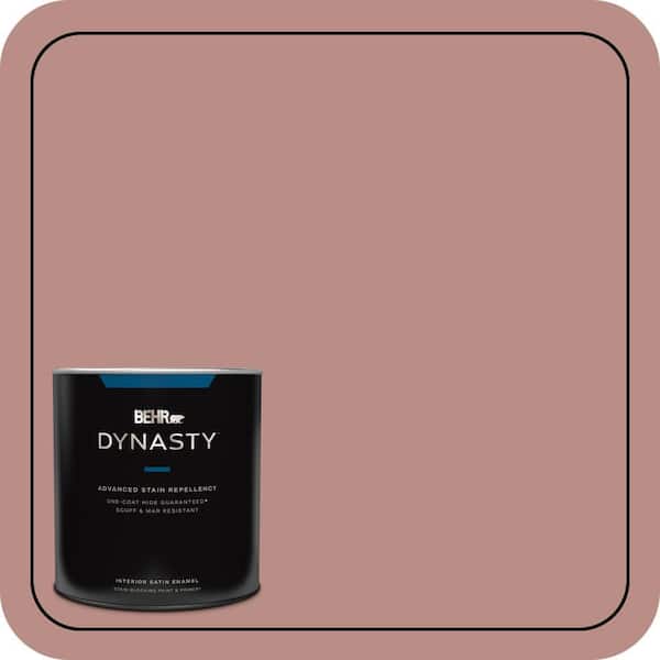 BEHR DYNASTY 1 qt. #170F-5 Brick Dust Satin Enamel Interior Stain ...