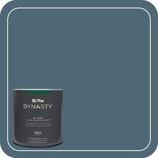 BEHR DYNASTY 1 qt. #S470-6 Shipwreck Semi-Gloss Exterior Stain-Blocking ...